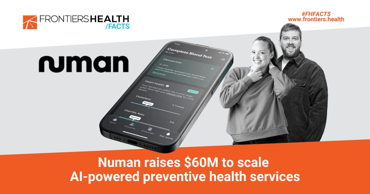 Numan raises $60M to scale AI-powered preventive health services | Frontiers Health